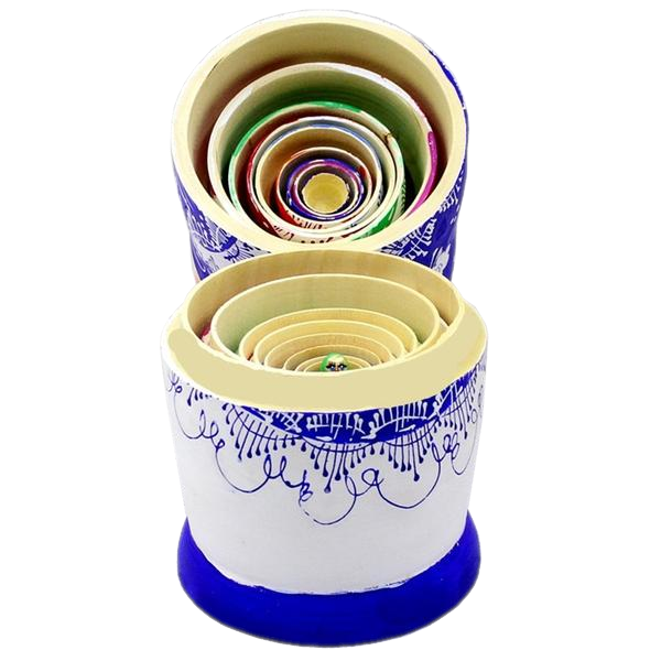 Large Traditional Russian Matryoshka Nesting Dolls 10 Pieces