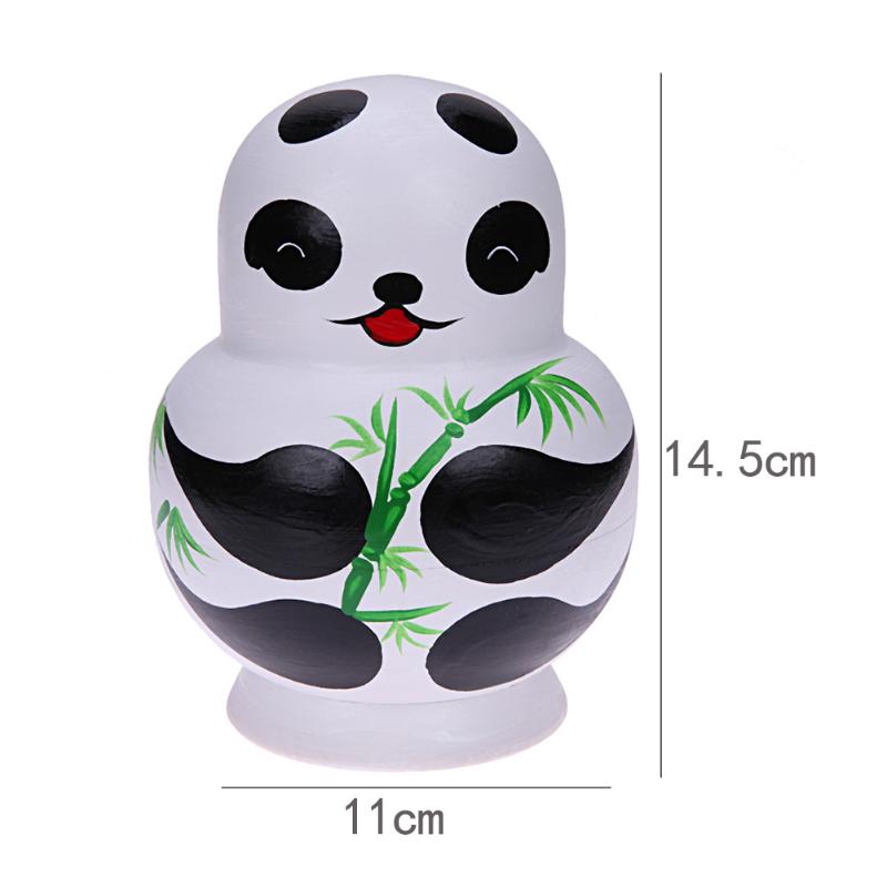 A Bamboo of Pandas Matryoshka Nesting Dolls 10 Pieces